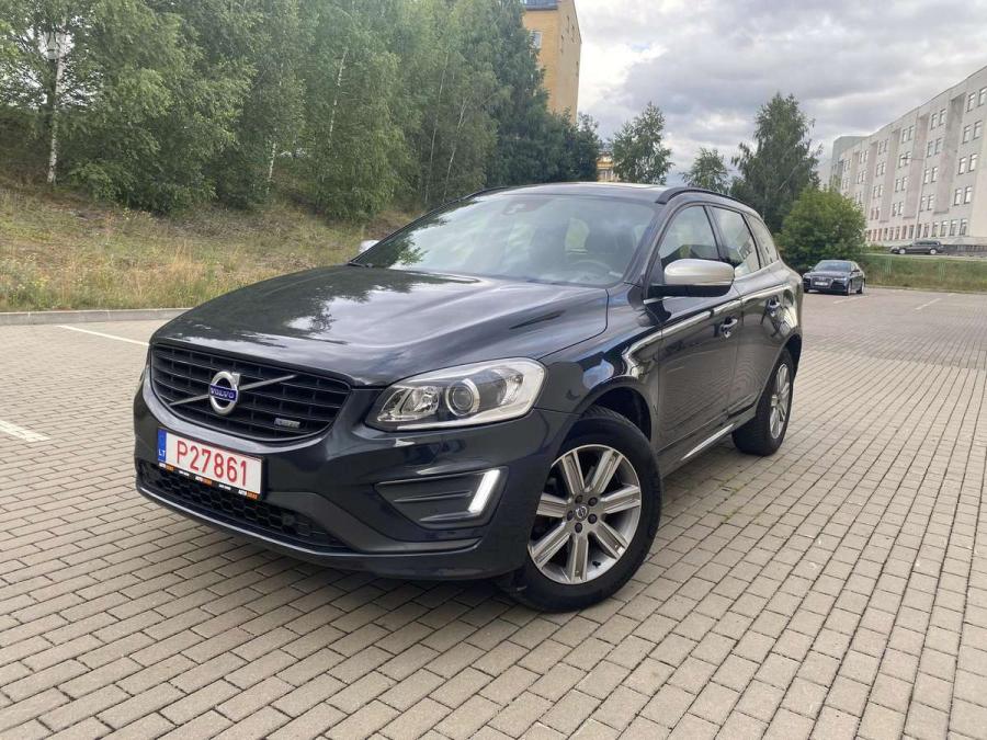 Grey Volvo XC60 2015 in Vilnius, with an engine capacity of 2.40 L and mileage of 194 thousand km for 14350 €, photo 5 on AUTOMOTO.COM.LV