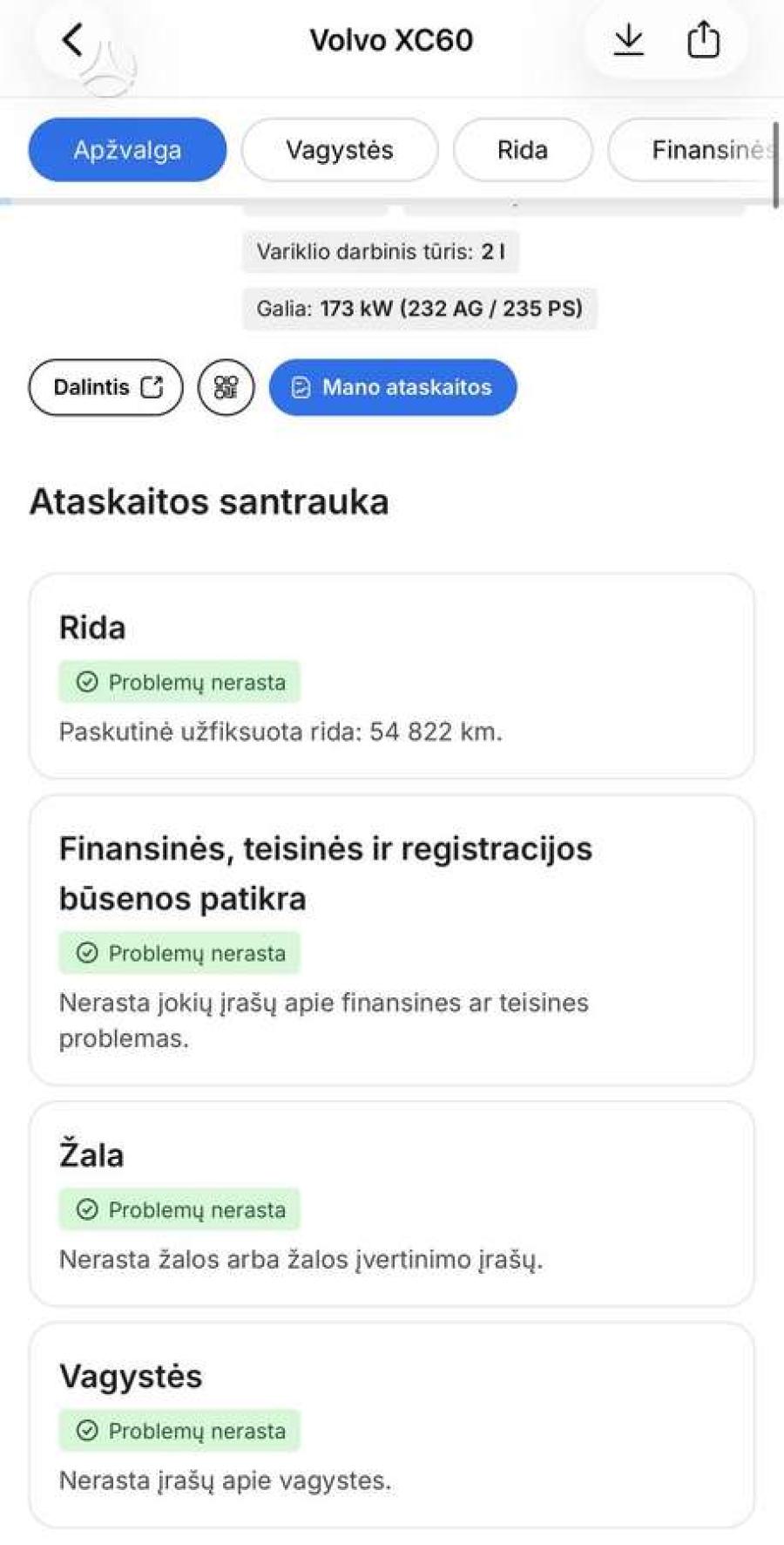 Pelēks Volvo XC60 2017 Tauragė, ar dzinēja tilpumu 2.00 L un nobraukumu 159 tūkst. km par 19900 €, foto 58 vietnē AUTOMOTO.COM.LV