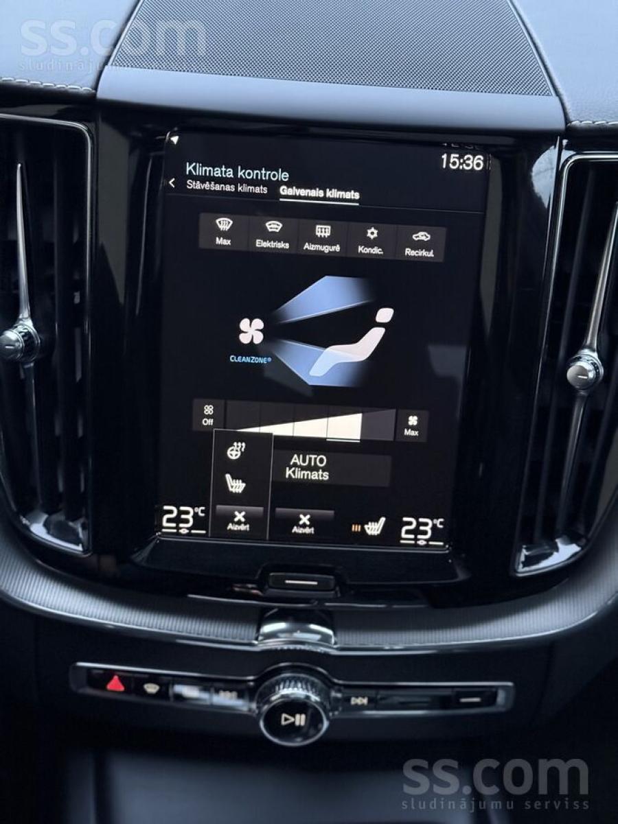 Grey Volvo XC60 2018 in Riga, with an engine capacity of 2.00 L and mileage of 0 thousand km for 25800 €, photo 15 on AUTOMOTO.COM.LV