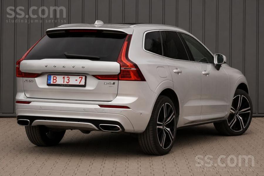 Grey Volvo XC60 2019 in Tukums, with an engine capacity of 2.00 L and mileage of 260 thousand km for 21900 €, photo 3 on AUTOMOTO.COM.LV