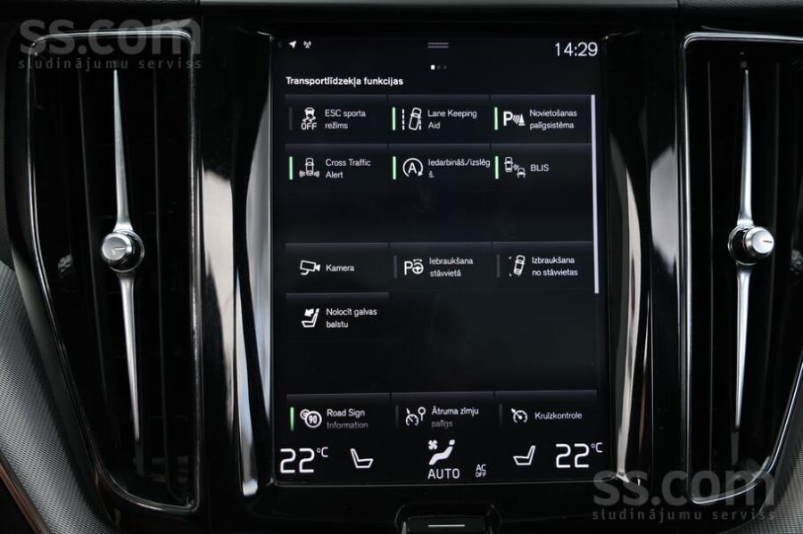 Grey Volvo XC60 2019 in Tukums, with an engine capacity of 2.00 L and mileage of 260 thousand km for 21900 €, photo 14 on AUTOMOTO.COM.LV
