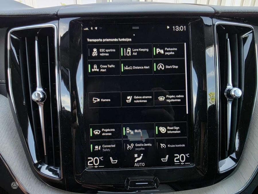 Grey Volvo XC60 2019 in Vilnius, with an engine capacity of 1.97 L and mileage of 283 thousand km for 20900 €, photo 20 on AUTOMOTO.COM.LV