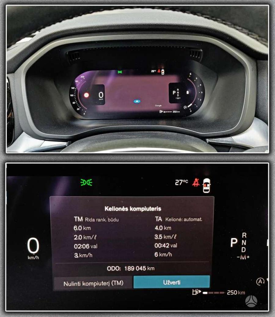 Pelēks Volvo XC60 2021 Viļņa, ar dzinēja tilpumu 1.97 L un nobraukumu 189 tūkst. km par 21990 €, foto 17 vietnē AUTOMOTO.COM.LV