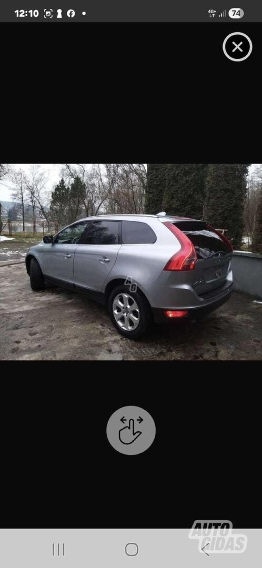 Grey Volvo XC60 2012 in Panevezys, with an engine capacity of 3.20 L and mileage of 211 thousand km for 8400 €, photo 2 on AUTOMOTO.COM.LV