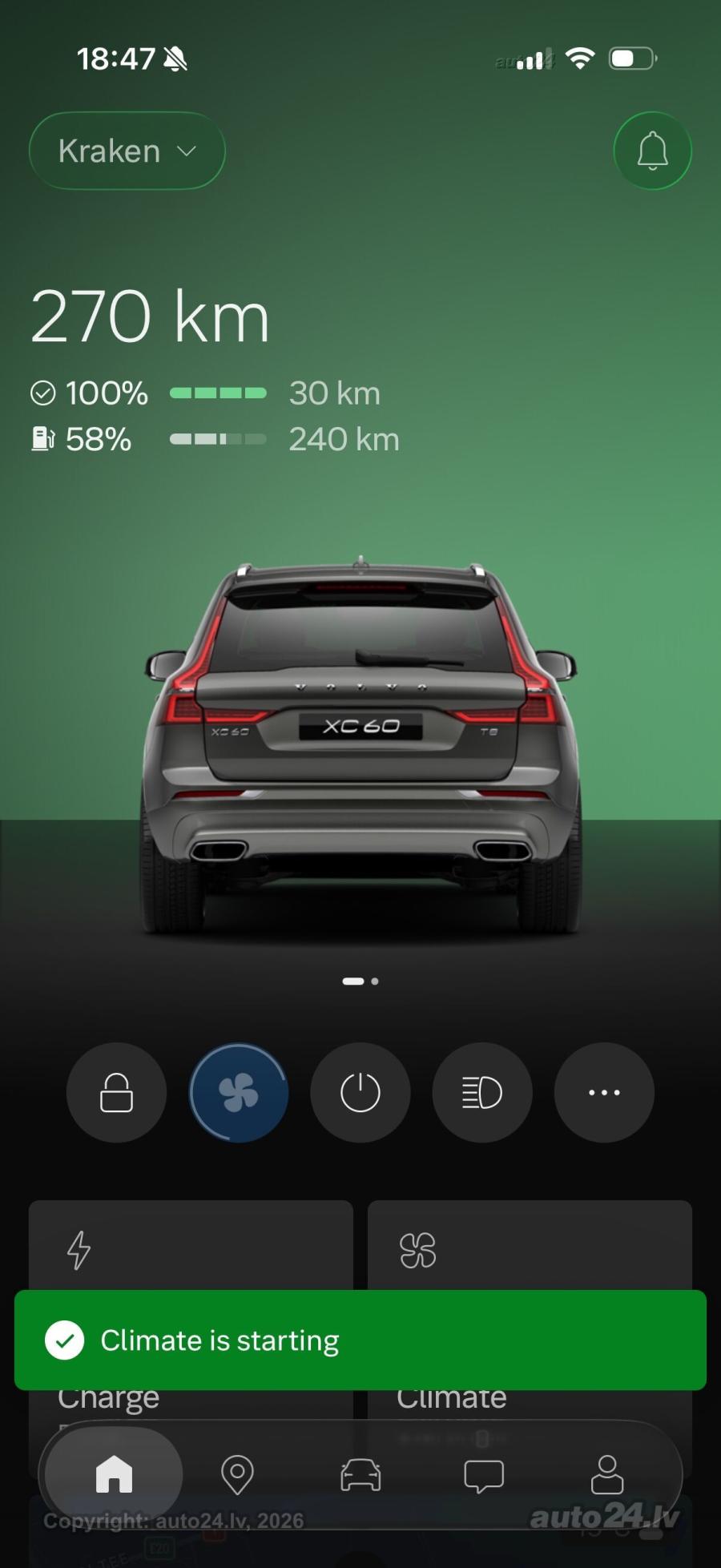 Pelēks Volvo XC60 2018 Tallina, ar dzinēja tilpumu 2.00 L un nobraukumu 184 tūkst. km par 27000 €, foto 11 vietnē AUTOMOTO.COM.LV