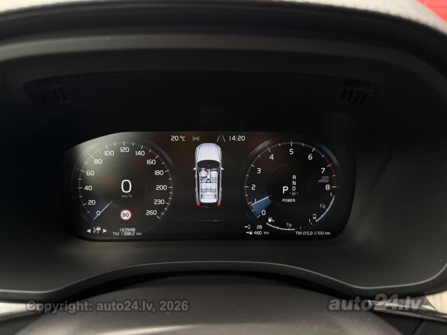 Grey Volvo XC60 2020 in Tallinn, with an engine capacity of 2.00 L and mileage of 164 thousand km for 27900 €, photo 17 on AUTOMOTO.COM.LV