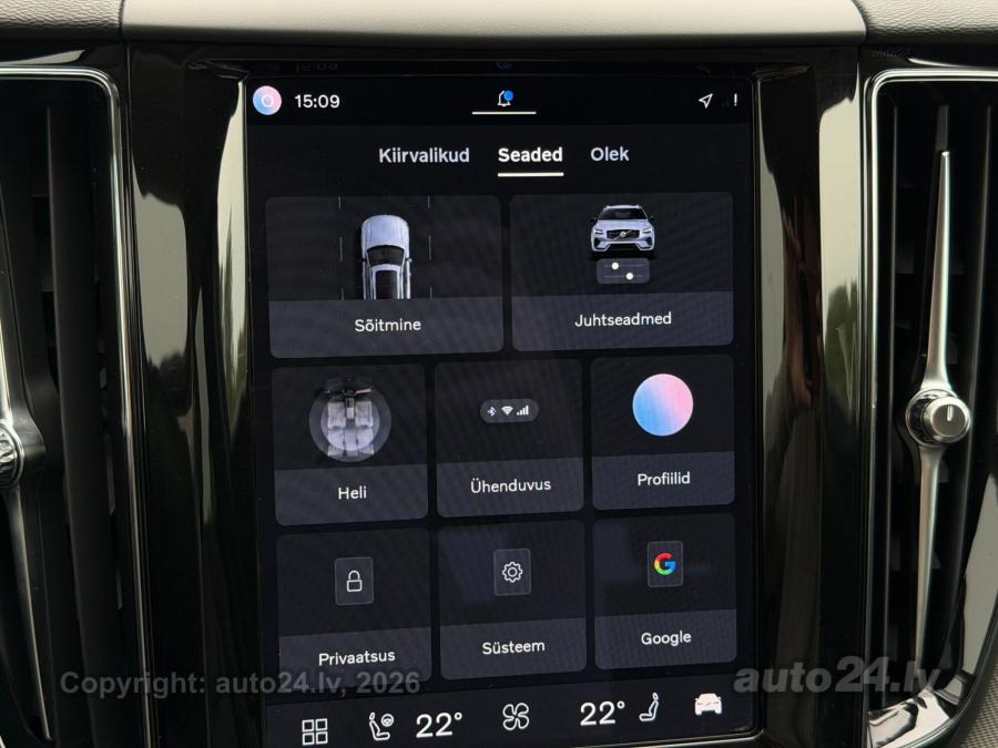 Pelēks Volvo XC60 2023 Pērnava, ar dzinēja tilpumu 2.00 L un nobraukumu 42 tūkst. km par 39900 €, foto 14 vietnē AUTOMOTO.COM.LV