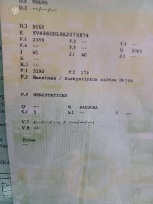 Sarkans Volvo XC60 2010 Ukmergė, ar dzinēja tilpumu 3.20 L un nobraukumu 122 tūkst. km par 7450 €, foto 13 vietnē AUTOMOTO.COM.LV