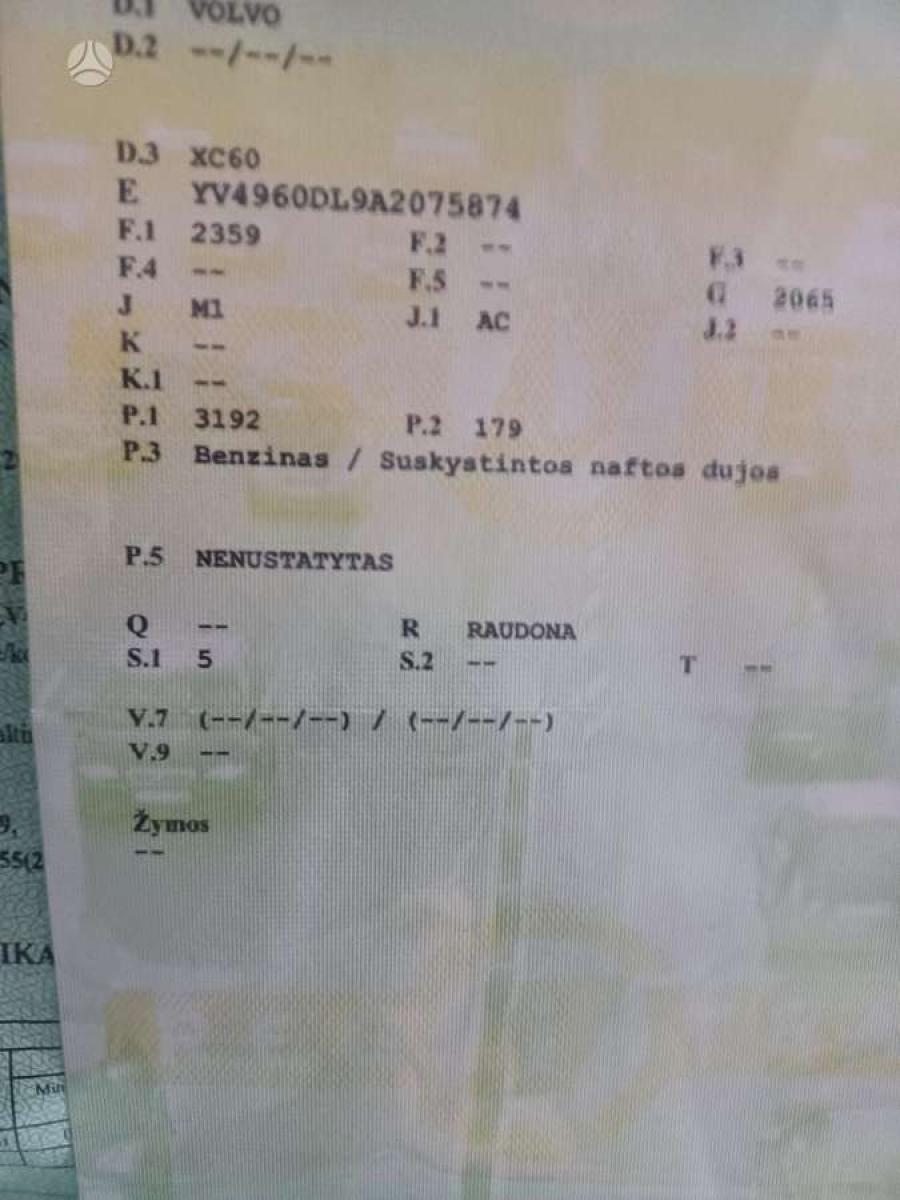 Sarkans Volvo XC60 2010 Ukmergė, ar dzinēja tilpumu 3.20 L un nobraukumu 122 tūkst. km par 7450 €, foto 13 vietnē AUTOMOTO.COM.LV