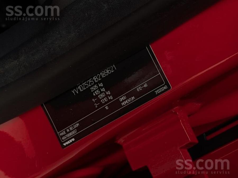 Красный Вольво ХС60 2011 в Юрмала, объемом двигателя 2.00 л и пробегом 0 тыс. км за 7650 €, фото 28 на AUTOMOTO.COM.LV