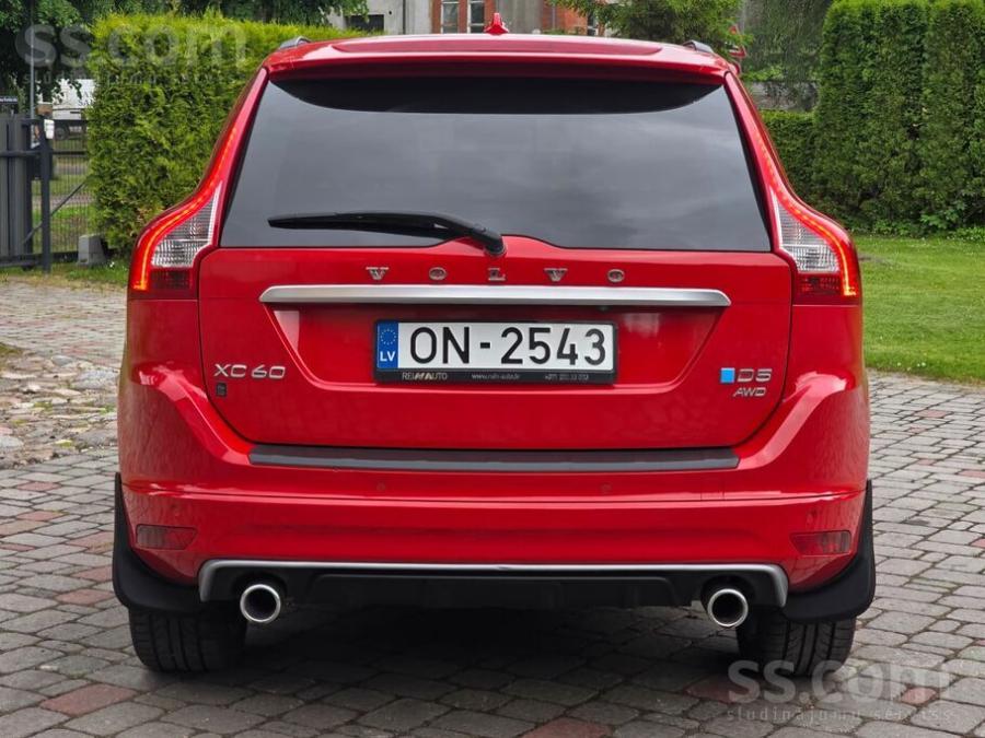 Red Volvo XC60 2014 in Riga, with an engine capacity of 2.40 L and mileage of 0 thousand km for 11950 €, photo 5 on AUTOMOTO.COM.LV