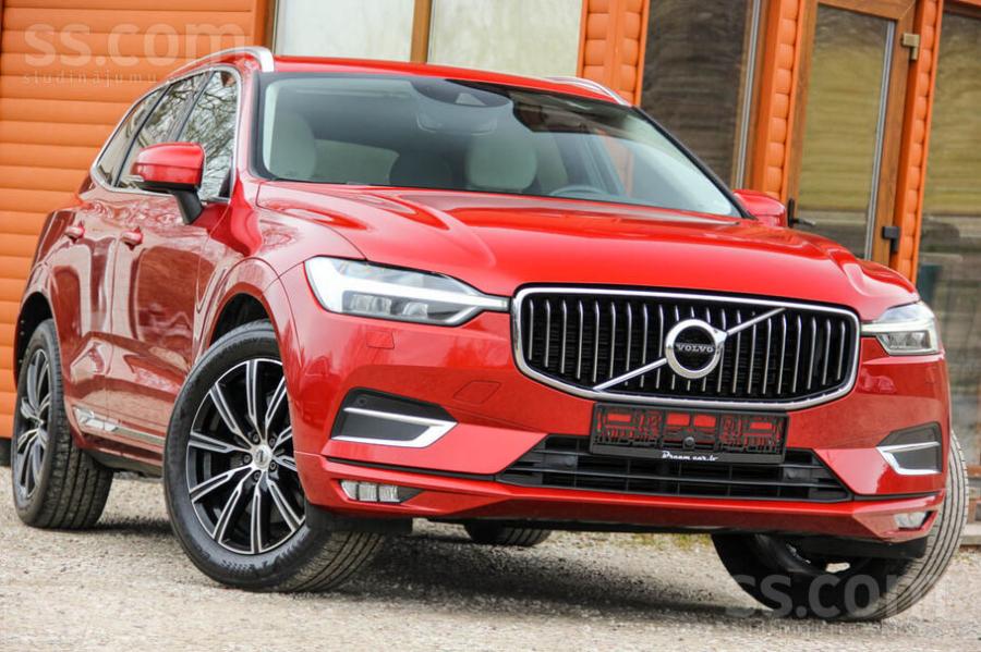 Red Volvo XC60 2018 in Aizkraukle, with an engine capacity of 2.00 L and mileage of 209 thousand km for 22990 €, photo 1 on AUTOMOTO.COM.LV