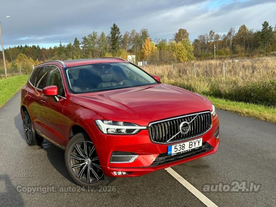 Red Volvo XC60 2018 in Tallinn, with an engine capacity of 2.00 L and mileage of 119 thousand km for 24990 €, photo 1 on AUTOMOTO.COM.LV