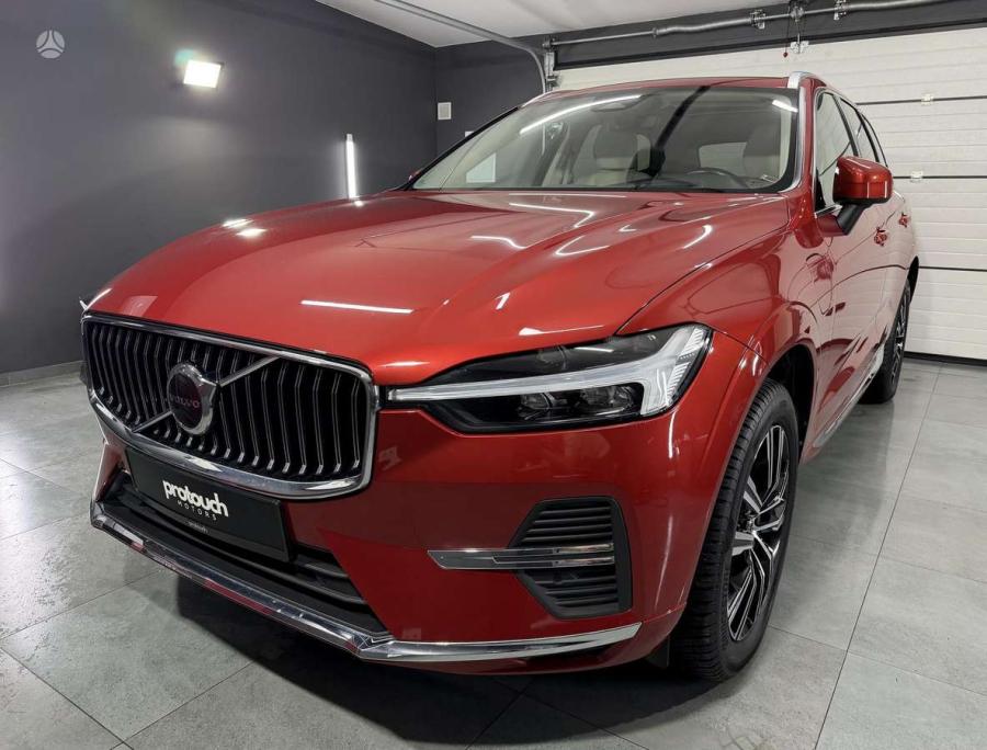Red Volvo XC60 2021 in Utena, with an engine capacity of 1.97 L and mileage of 123 thousand km for 28850 €, photo 12 on AUTOMOTO.COM.LV