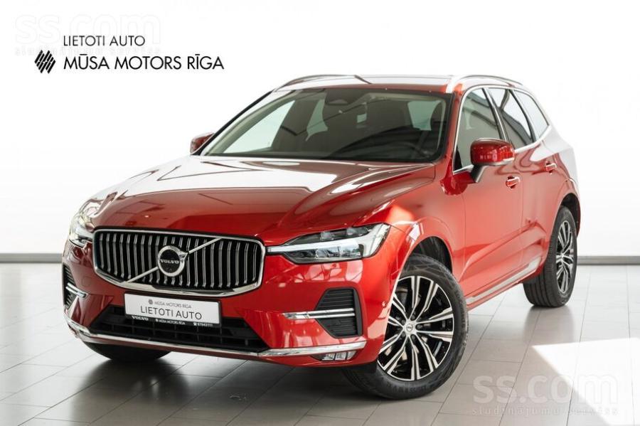 Red Volvo XC60 2022 in Riga, with an engine capacity of 2.00 L and mileage of 34 thousand km for 35900 €, photo 1 on AUTOMOTO.COM.LV