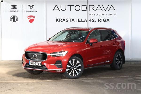 Red Volvo XC60 2023 in Riga, with an engine capacity of 2.00 L and mileage of 117 thousand km for 36900 €, photo 1 on AUTOMOTO.COM.LV