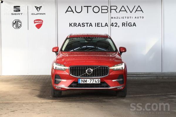 Red Volvo XC60 2023 in Riga, with an engine capacity of 2.00 L and mileage of 117 thousand km for 36900 €, photo 2 on AUTOMOTO.COM.LV