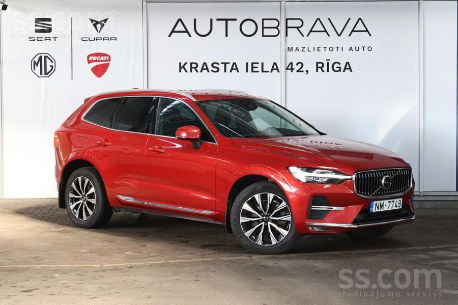Red Volvo XC60 2023 in Riga, with an engine capacity of 2.00 L and mileage of 117 thousand km for 36900 €, photo 4 on AUTOMOTO.COM.LV