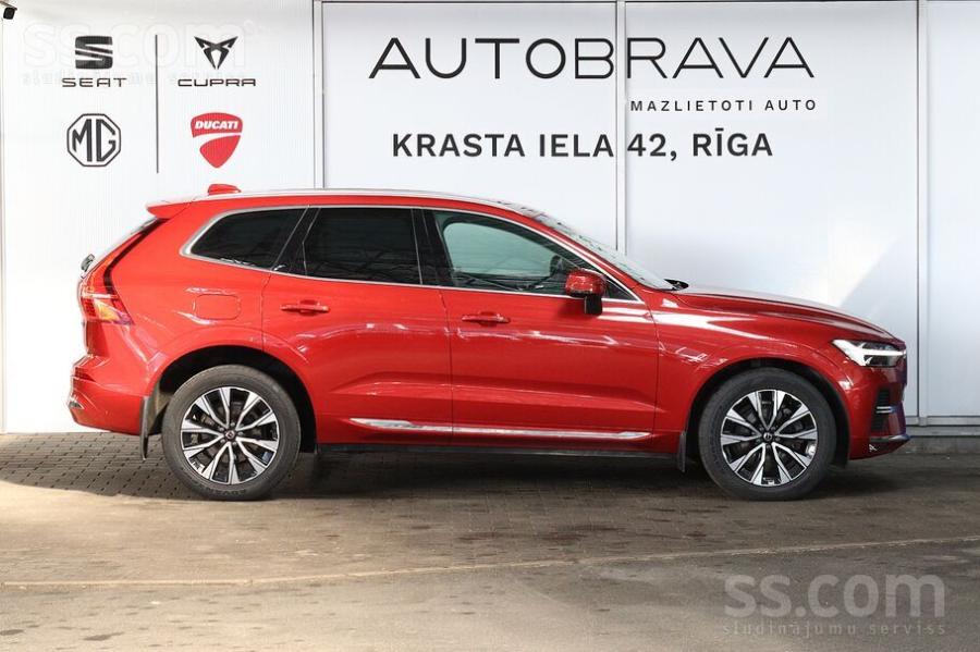 Red Volvo XC60 2023 in Riga, with an engine capacity of 2.00 L and mileage of 117 thousand km for 36900 €, photo 6 on AUTOMOTO.COM.LV