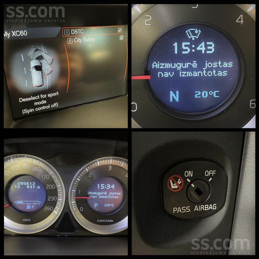 Balts Volvo XC60 2011 Jūrmala, ar dzinēja tilpumu 2.40 L un nobraukumu 286 tūkst. km par 8850 €, foto 33 vietnē AUTOMOTO.COM.LV