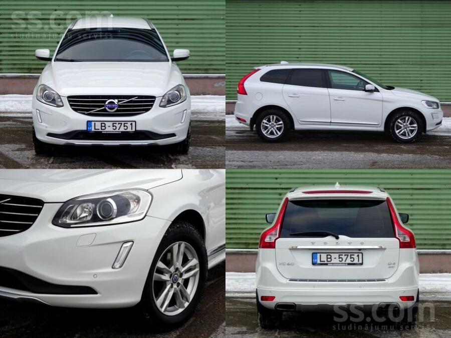 White Volvo XC60 2014 in Riga, with an engine capacity of 2.40 L and mileage of 195 thousand km for 13700 €, photo 11 on AUTOMOTO.COM.LV