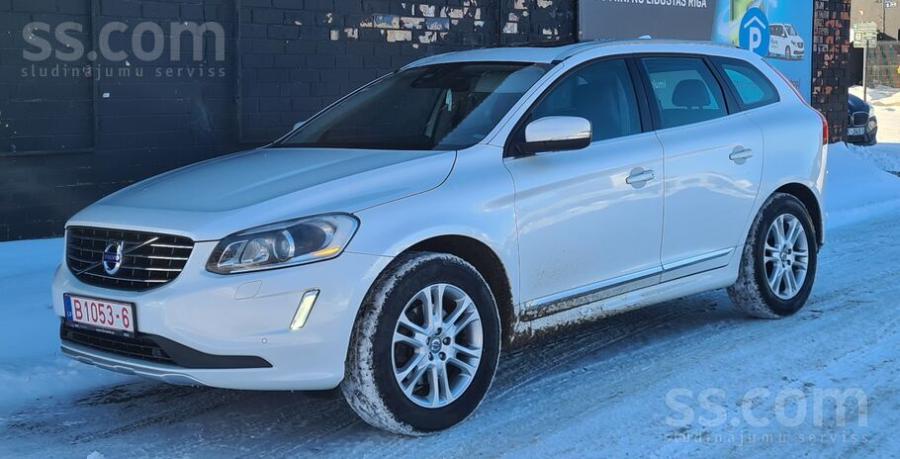 White Volvo XC60 2014 in Riga, with an engine capacity of 2.00 L and mileage of 260 thousand km for 10500 €, photo 1 on AUTOMOTO.COM.LV