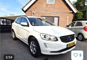 White Volvo XC60 2014 in Vilnius, with an engine capacity of 2.00 L and mileage of 319 thousand km for 8300 €, photo  on AUTOMOTO.COM.LV