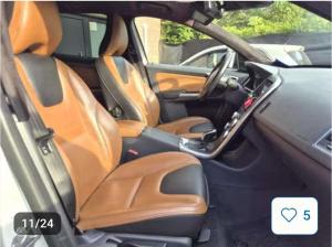White Volvo XC60 2014 in Vilnius, with an engine capacity of 2.00 L and mileage of 319 thousand km for 8300 €, photo 7 on AUTOMOTO.COM.LV