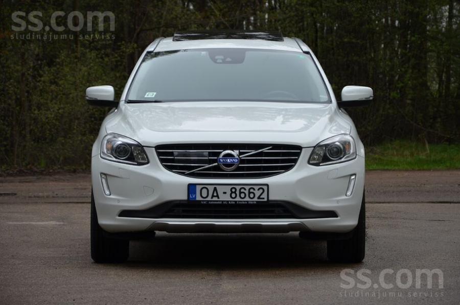 White Volvo XC60 2015 in Riga, with an engine capacity of 2.40 L and mileage of 182 thousand km for 16390 €, photo 2 on AUTOMOTO.COM.LV