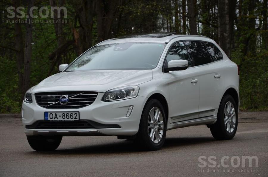 White Volvo XC60 2015 in Riga, with an engine capacity of 2.40 L and mileage of 182 thousand km for 16390 €, photo 5 on AUTOMOTO.COM.LV