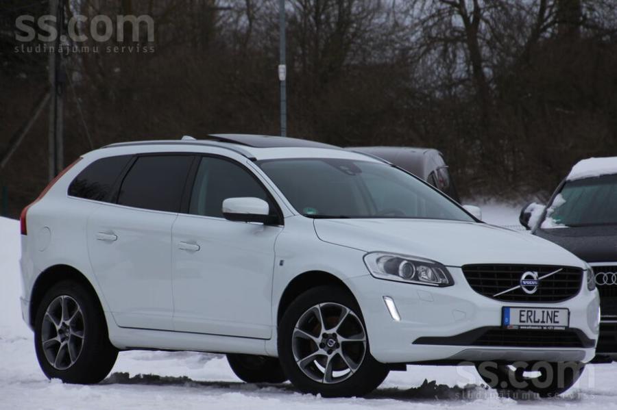 White Volvo XC60 2015 in Tukums, with an engine capacity of 2.00 L and mileage of 204 thousand km for 11990 €, photo 3 on AUTOMOTO.COM.LV