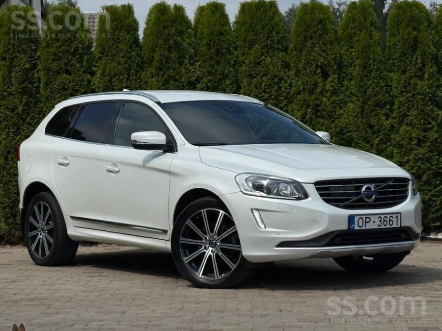 White Volvo XC60 2016 in Jelgava, with an engine capacity of 2.40 L and mileage of 0 thousand km for 16200 €, photo 4 on AUTOMOTO.COM.LV