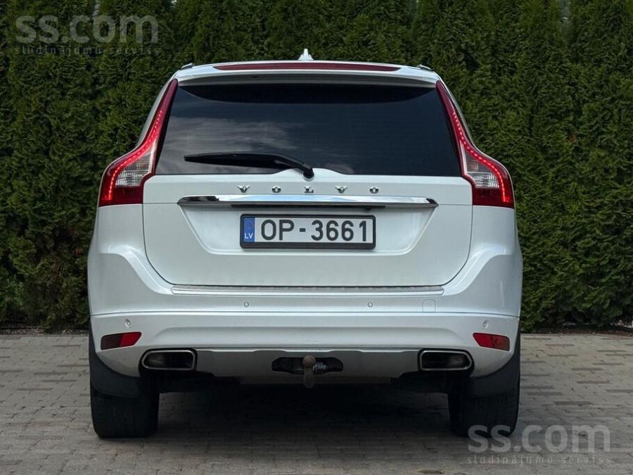 White Volvo XC60 2016 in Jelgava, with an engine capacity of 2.40 L and mileage of 0 thousand km for 16200 €, photo 6 on AUTOMOTO.COM.LV