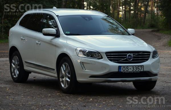 White Volvo XC60 2016 in Riga, with an engine capacity of 2.40 L and mileage of 191 thousand km for 14490 €, photo 1 on AUTOMOTO.COM.LV