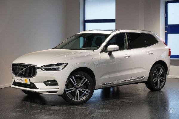 White Volvo XC60 2019 in Vilnius, with an engine capacity of 1.97 L and mileage of 114 thousand km for 35900 €, photo 1 on AUTOMOTO.COM.LV