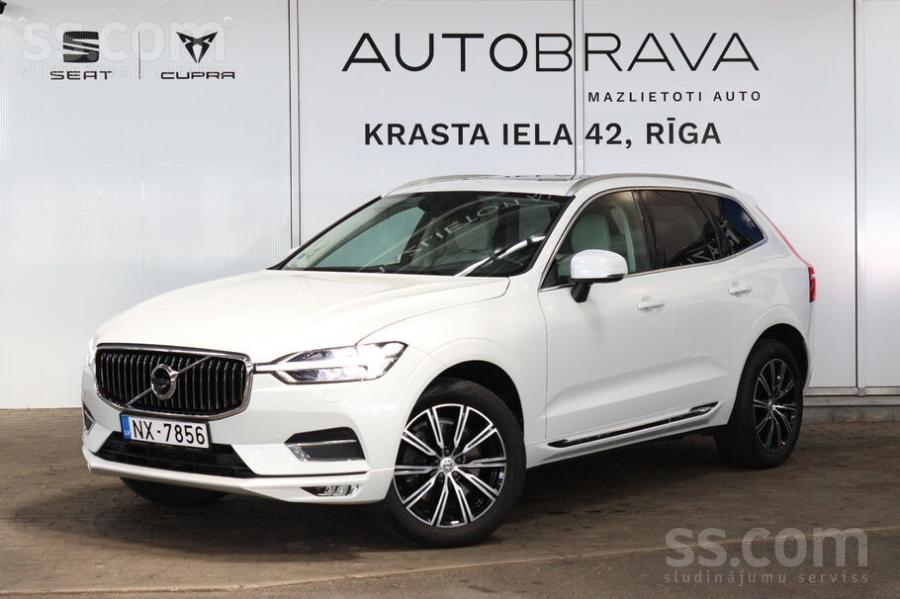 White Volvo XC60 2020 in Riga, with an engine capacity of 2.00 L and mileage of 73 thousand km for 31500 €, photo 1 on AUTOMOTO.COM.LV