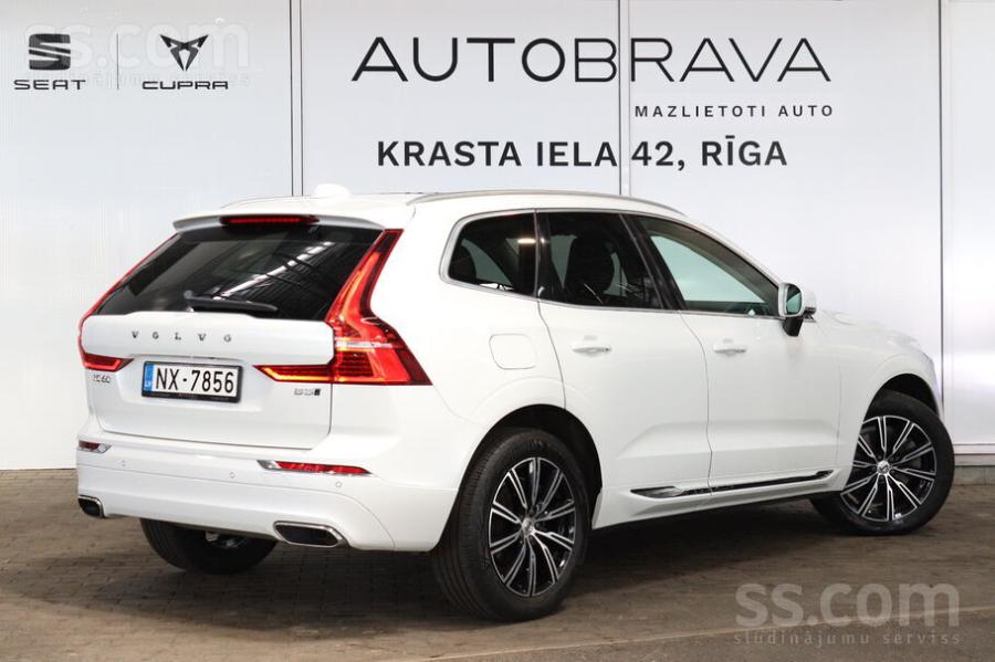 White Volvo XC60 2020 in Riga, with an engine capacity of 2.00 L and mileage of 73 thousand km for 31500 €, photo 6 on AUTOMOTO.COM.LV