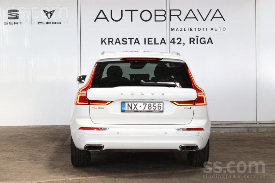 White Volvo XC60 2020 in Riga, with an engine capacity of 2.00 L and mileage of 73 thousand km for 31500 €, photo 7 on AUTOMOTO.COM.LV
