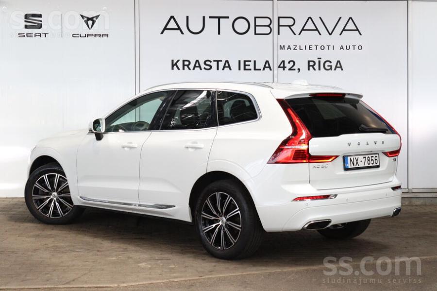 White Volvo XC60 2020 in Riga, with an engine capacity of 2.00 L and mileage of 73 thousand km for 31500 €, photo 8 on AUTOMOTO.COM.LV