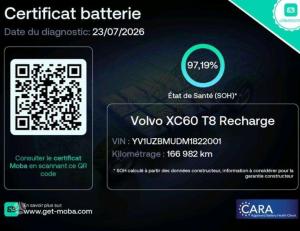 White Volvo XC60 2021 in Vilnius, with an engine capacity of 1.97 L and mileage of 167 thousand km for 29990 €, photo 12 on AUTOMOTO.COM.LV