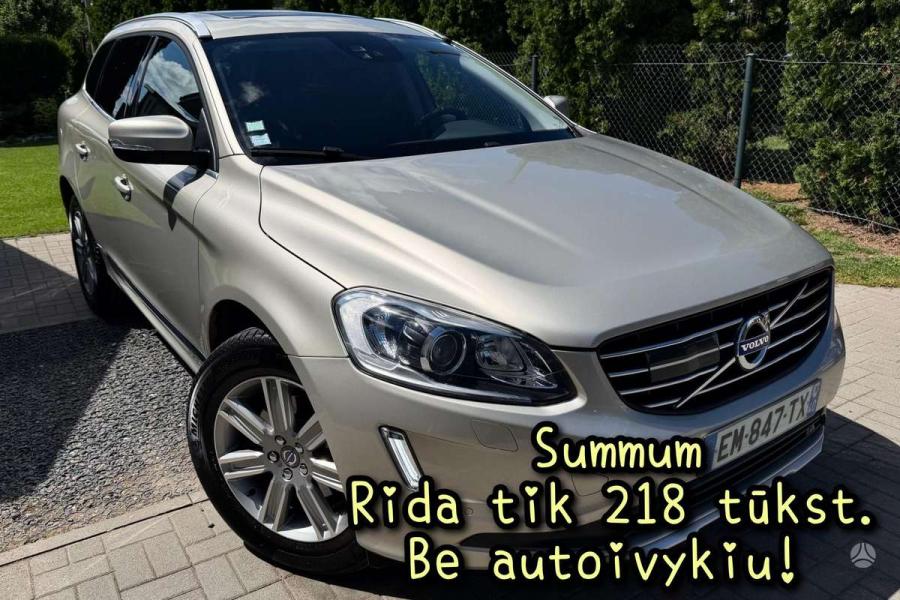 Yellow Volvo XC60 2017 in Kaunas, with an engine capacity of 2.00 L and mileage of 218 thousand km for 13900 €, photo 1 on AUTOMOTO.COM.LV