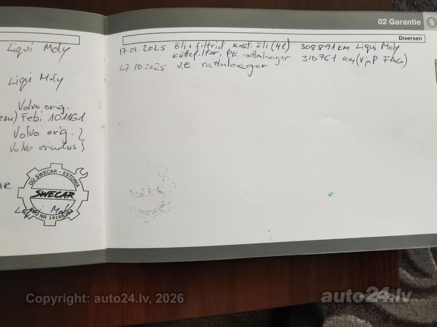 Black Volvo XC70 2008 in Rapla, with an engine capacity of 2.40 L and mileage of 325 thousand km for 6000 €, photo 12 on AUTOMOTO.COM.LV