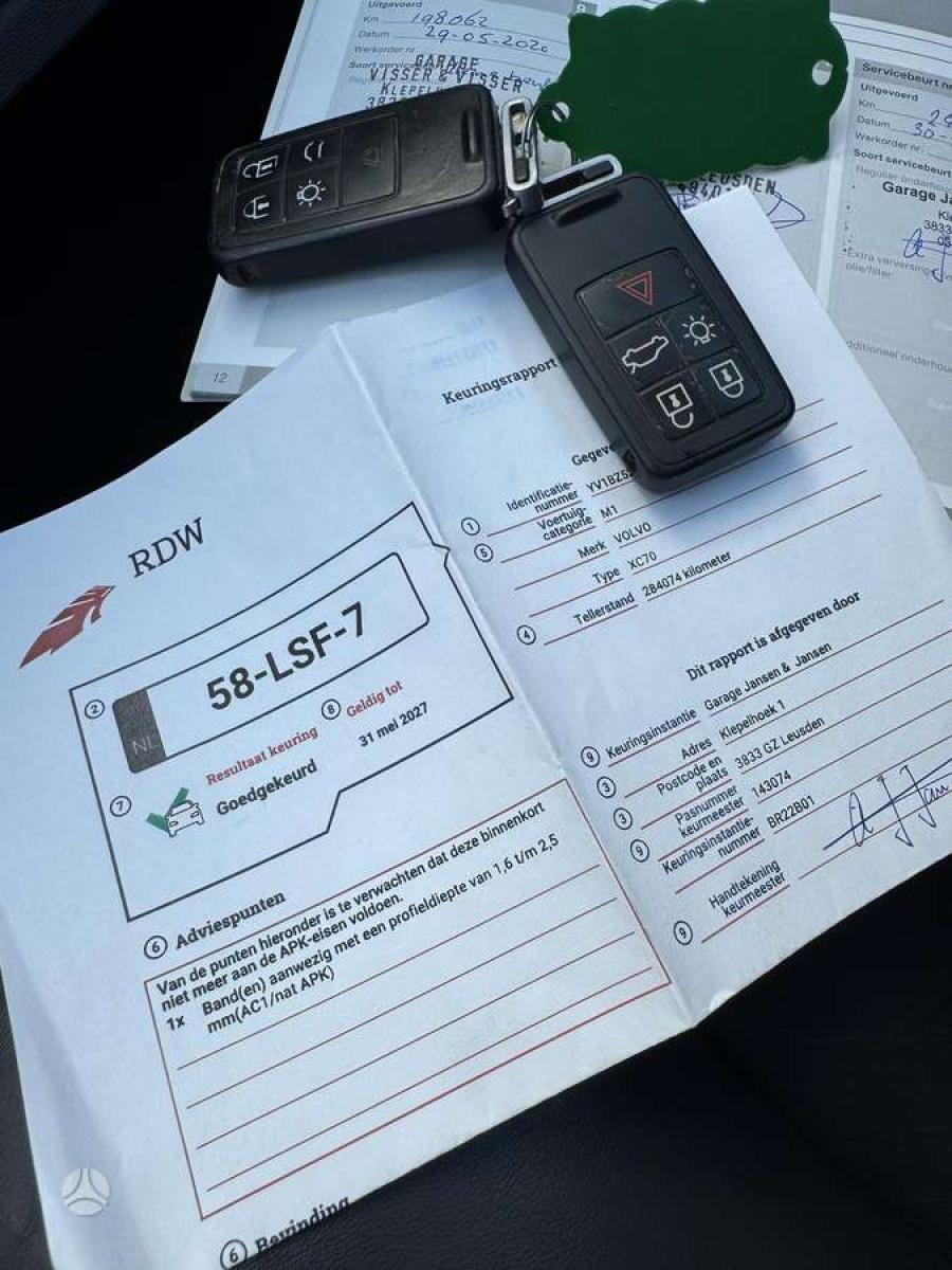 Синий Вольво ХС70 2010 в Алитус, объемом двигателя 2.00 л и пробегом 285 тыс. км за 6950 €, фото 28 на AUTOMOTO.COM.LV