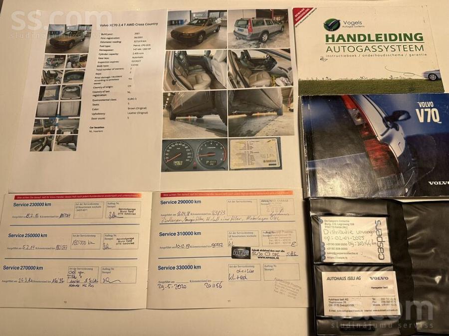 Brūns Volvo XC70 2001 Rīga, ar dzinēja tilpumu 2.40 L un nobraukumu 327 tūkst. km par 4200 €, foto 26 vietnē AUTOMOTO.COM.LV