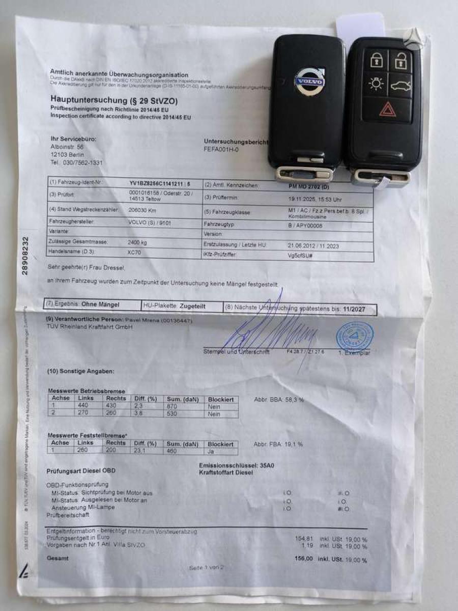 Коричневый Вольво ХС70 2012 в Вильнюс, объемом двигателя 2.40 л и пробегом 213 тыс. км за 11500 €, фото 31 на AUTOMOTO.COM.LV
