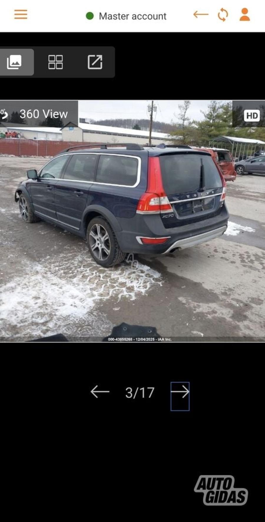 Volvo XC70 2014 Tauragė, ar dzinēja tilpumu 3.00 L un nobraukumu 324 tūkst. km par 5500 €, foto 1 vietnē AUTOMOTO.COM.LV