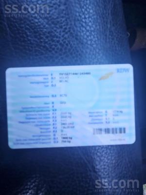 Pelēks Volvo XC70 2006 Bauska, ar dzinēja tilpumu 2.40 L un nobraukumu 450 tūkst. km par 5500 €, foto 18 vietnē AUTOMOTO.COM.LV