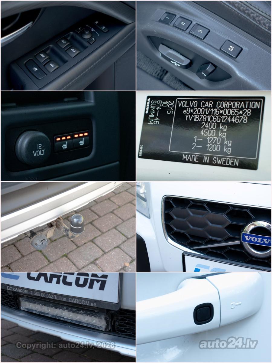 White Volvo XC70 2015 in Tallinn, with an engine capacity of 2.40 L and mileage of 261 thousand km for 17890 €, photo 15 on AUTOMOTO.COM.LV