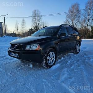 Black Volvo XC90 2004 in Riga, with an engine capacity of 2.40 L and mileage of 370 thousand km for 3750 €, photo  on AUTOMOTO.COM.LV