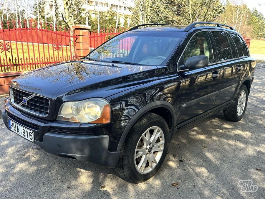 Black Volvo XC90 2004 in Vilnius, with an engine capacity of 2.40 L and mileage of 392 thousand km for 2850 €, photo 2 on AUTOMOTO.COM.LV